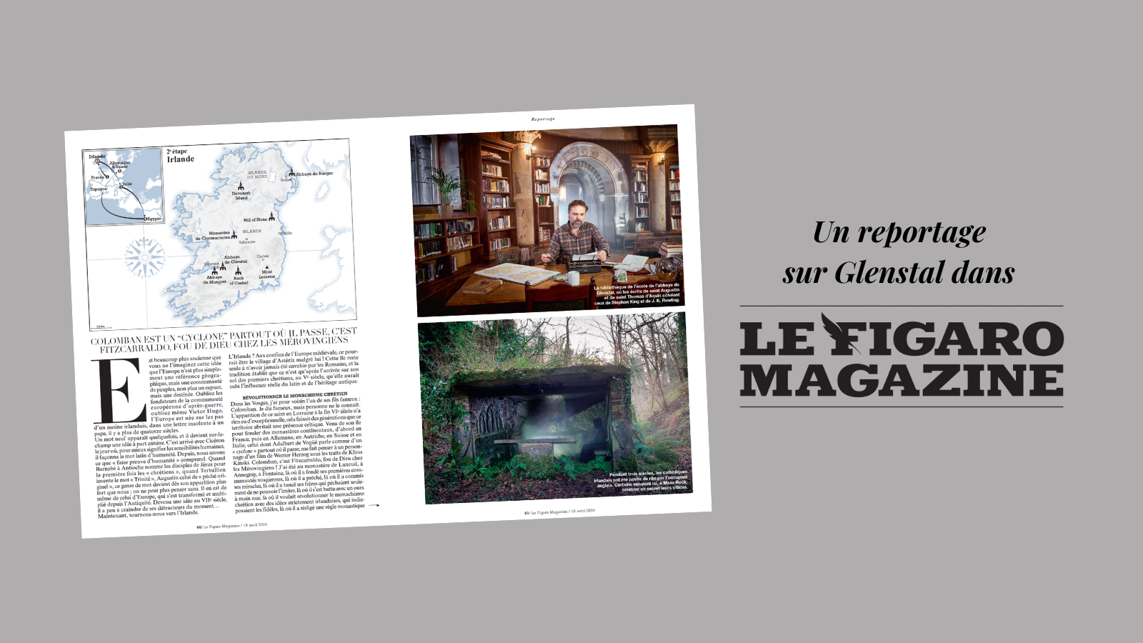 Reportage sur Glenstal dans Le Figaro Magazine | Glenstal Abbey